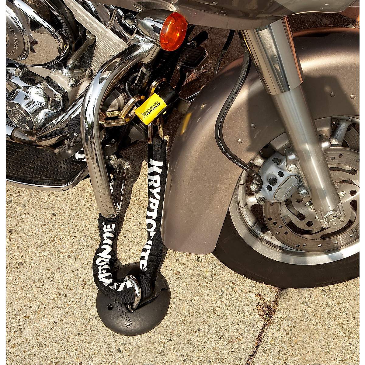 Kryptonite New York Legend 1515 15mm Chain & New York Lock 15mm Bicycle Motorcycle Disc Lock