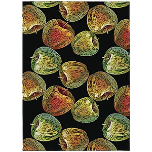 Dalyn Rugs Indoor/Outdoor Kendall KE8 Black Washable 8' x 10' Rug