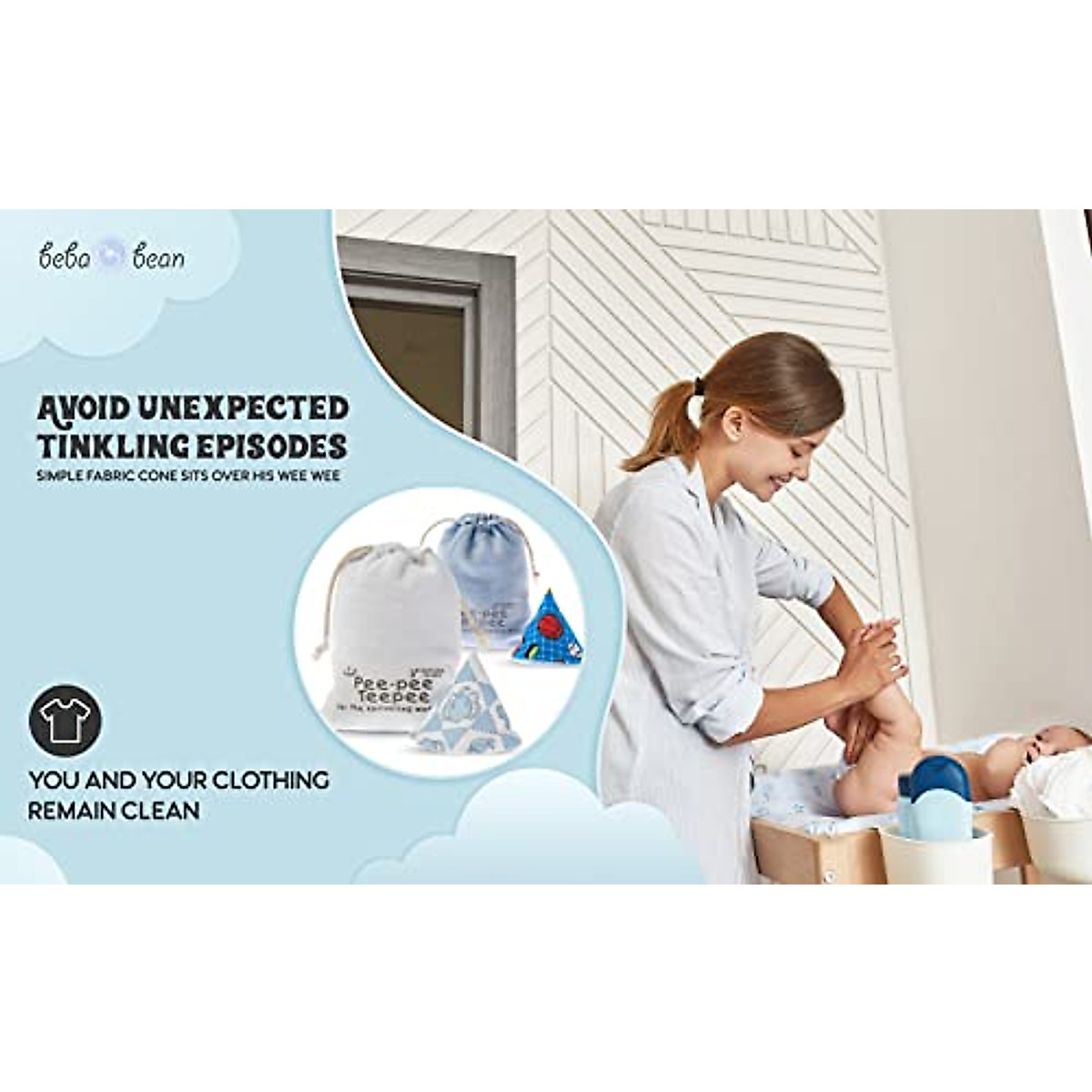 Pee-Pee Teepee Elephant Blue - Cello Bag