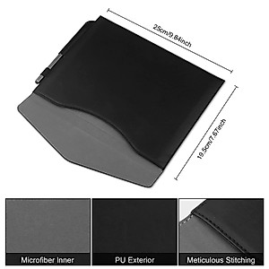 HGWALP Remarkable 2 Sleeve Bag，10.3 inch PU Leather Carrying Case with Pen Holder,Protective Pouch Fits Remarkable 2 Digital Paper/Note Air 10.3/Kindle Scribe 10.2",Will NOT Fit Remarkable 1-BK