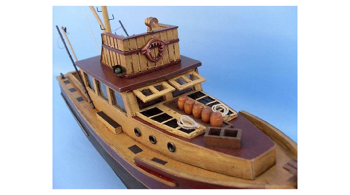 Hampton Nautical Jaws Orca Fishing Boat - Handcrafted Model