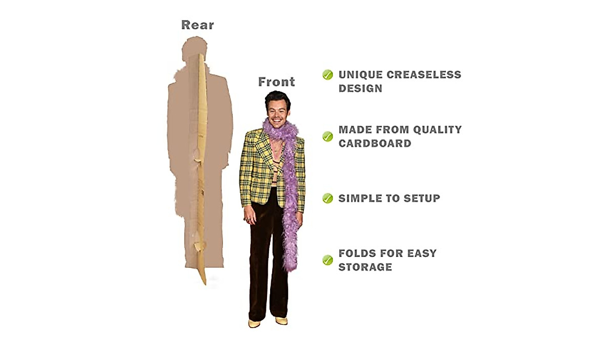 Harry Life-Size Cardboard Standee - Creaseless & Durable