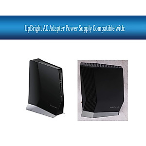 UpBright 19V 3.16A AC/DC Adapter Compatible with NETGEAR Nighthawk CAX80 AX8 AX6000 WiFi 6 Cable Modem Wireless Router Combo 332-11480-01 DC19V 3160mA 19.0V 19VDC 19 Volts Power Supply Cord Charger