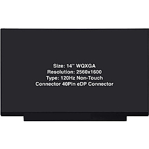 EM EMAJOR TECH LLC New Screen Replacement for Asus ROG Zephyrus G14 GA402R GA402RJ GA402RK GA402RJ-G14.R96700 2560X1600 QHD 120Hz Non-Touch LCD LED Display