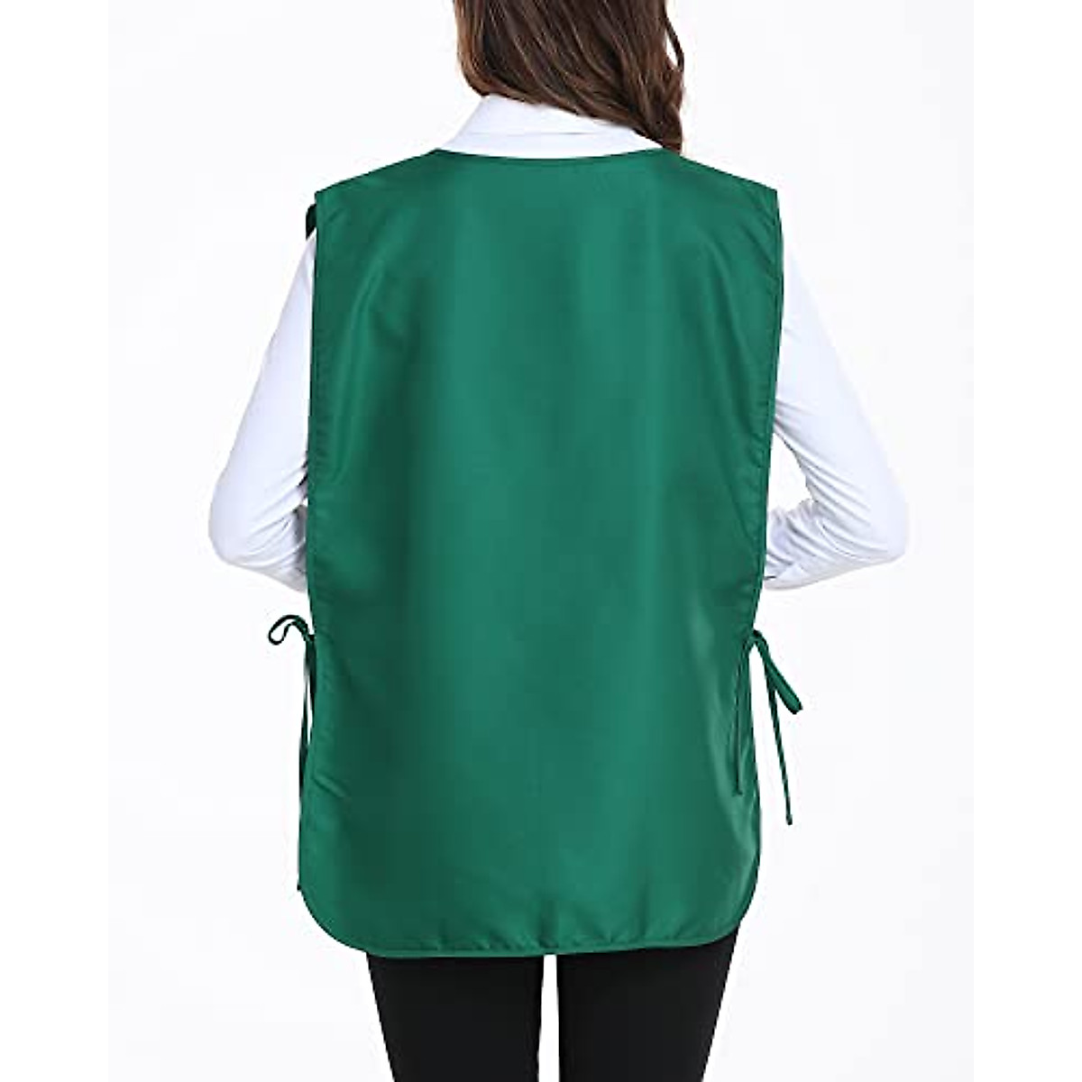 Xeoxarel Unisex Cobbler Apron with 3 Pockets, Universal Apron for Women or Men Vest Black