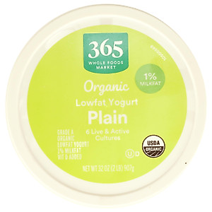 365 by Whole Foods Market, Yogurt Plain Low Fat Organic, 32 Ounce