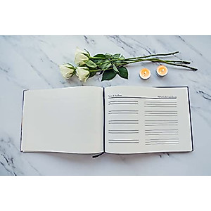 LIFETOO Ocean Funeral Guest Book 12" x 8", Celebration of Life Guest Books, Memorial Service Guest Book Sign for Funerals | Guest Book for Funeral, Guests Sign in Book Memory Book for Funeral Guest