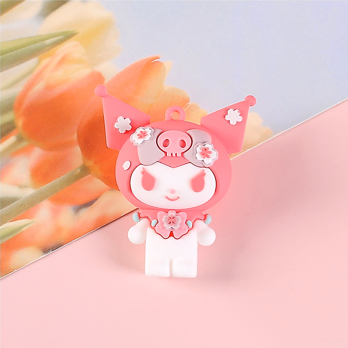 7 Pcs Kawaii Anime Cake Topper,Educatgame Cute Anime Figures Set, Great for Theme Birthday Party Decoration Supplies,Keychains,Anime Fans or Friends Gifts