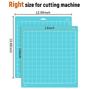 Colemoly 12x12 Cutting Mat 4 Pack Standard for Cricut Maker/Maker 3/Explore 3/Air 2/Air/One 1 Pack Cut Cards Scraper Green Grip Sticky Cricket Replacement Accessories Pad for Supplies,Crafts,Quilting