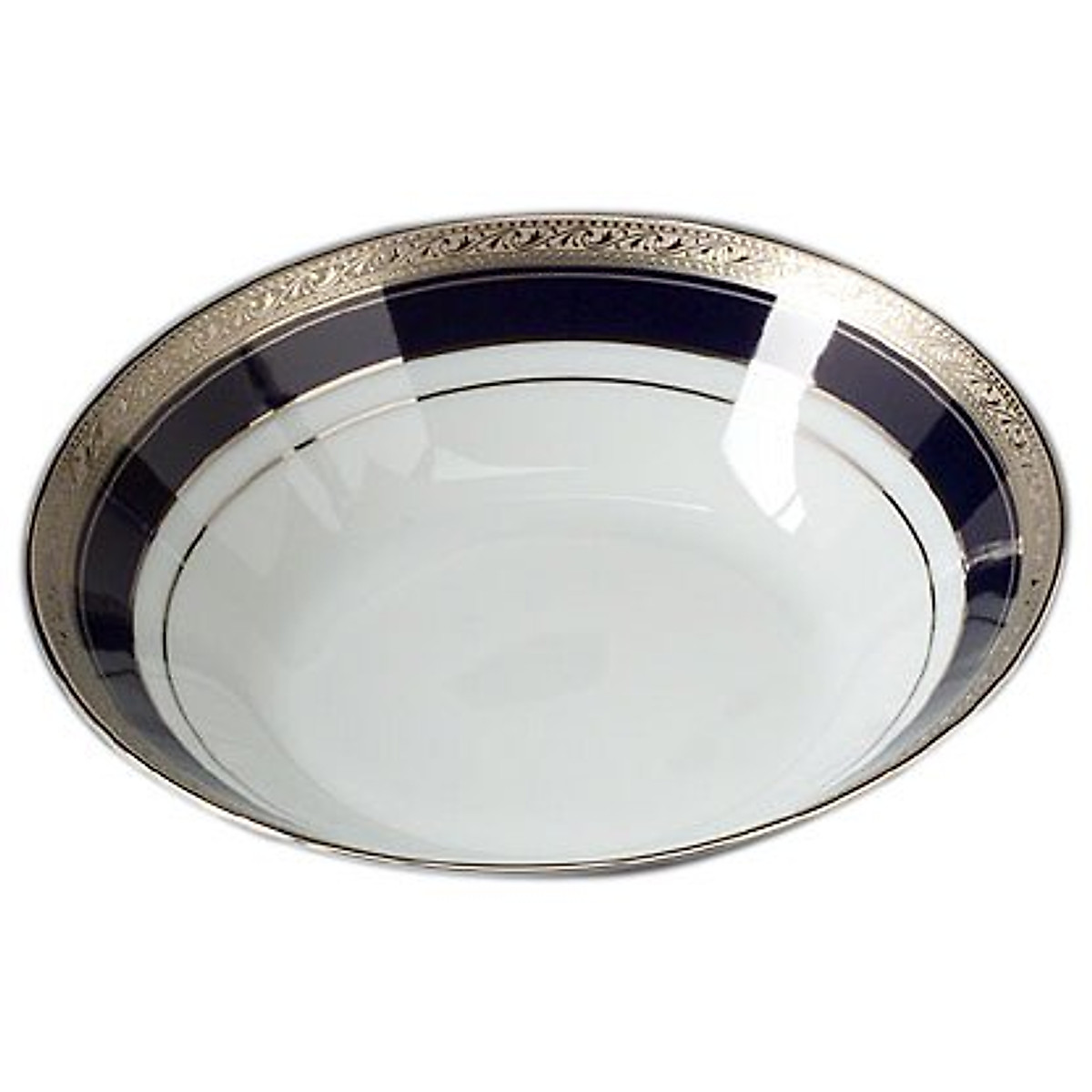 Noritake Crestwood Cobalt Platinum Soup Bowl, Set of 4, Mulitcolored
