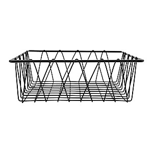 G.E.T. IR-912 12" Square Wire Basket, 4" Deep, Iron Powder Coated