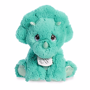 Aurora® Inspirational Precious Moments™ Tracey Triceratops Stuffed Animal - Cherished Memories - Enduring Comfort - Green 8.5 Inches