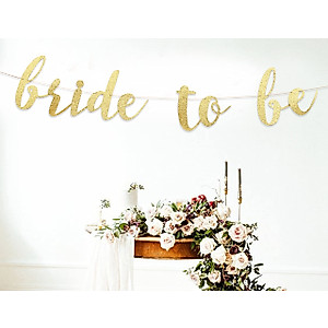 Gold Bride to Be Banner - Bride to Be Banner,bridal Shower Banner,engagement Banner,bachelorette Party Banner,bride Decoration Party Banner