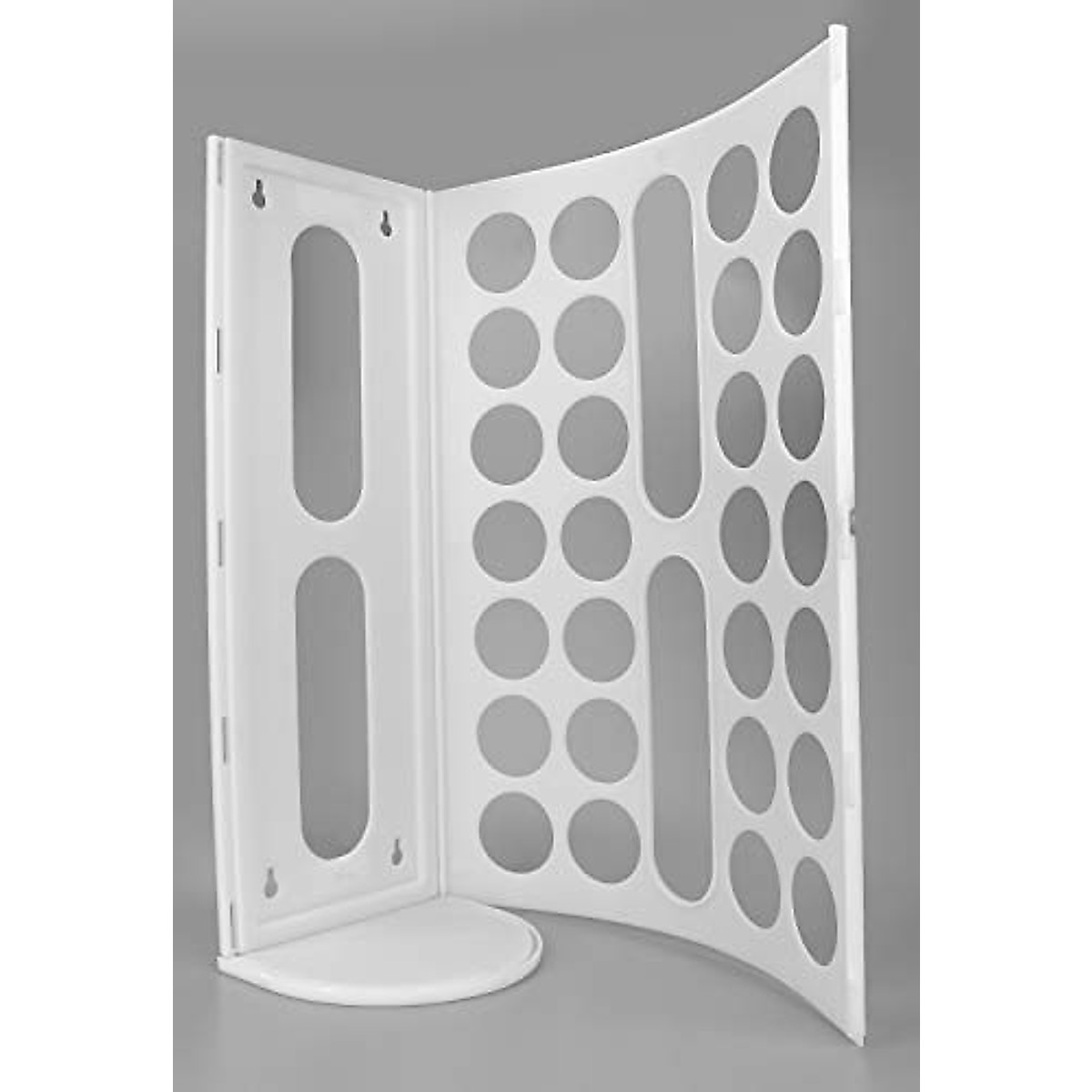 Lunies Wall Mount Bag Dispenser Large Capacity Plastic Bag Vinyl Holder - Multiple Large Holes for Easy Access Bags Great for Shopping Bags/Grocery Bags/Vinyl Storage White 1 Pack