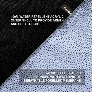 DexShell Waterproof Beanie Hat Acrylic Outer Membrane Lined Fleece Liner for Men and Women, Black Solo, S/M (56-58cm)