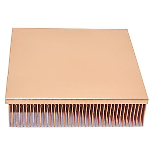 DIY Pure Copper Skiving Fin Heatsink 80x80x20mm / 3.15x3.15x0.79 inches for Electronic Chip LED Cooling