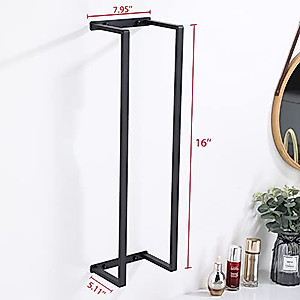 Bathroom Wall Towel Rack, Stainless Wall Mounted Towel Racks Holder with 2 Bars, Organizer for Storage of Rolled Bath Towels or Washcloths Hand (16 inches)