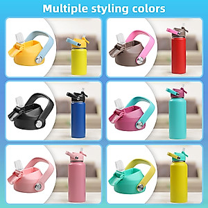 Straw Lid for Hydroflask Wide Mouth, Straw Lid Compatible with Hydro Flask 20 32 40 oz Wide Mouth Wide Mouth Straw Lid Compatibility Most Sports Water Bottle (Black)