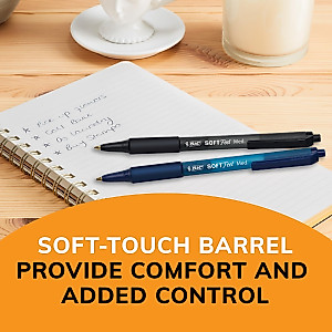 BIC 8373991 Soft Feel Ball Pen, Red, Medium Point, 12-Count