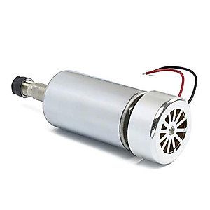 RATTMMOTOR ER11 Spindle Motor 300W Air-Cooled Spindle Motor 52mm 12-48VDC 12000RPM 400mN.m for DIY CNC Router Engraver Milling Machine