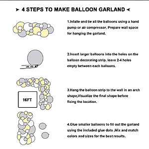 Blue and White Gold Balloons,100 pcs Blue White Gold Balloon Garland Arch Kit Metallic Chrome Gold Ballons with Macaroon Blue White Latex Balloons for Wedding Bridal Shower Baby Shower Decoration