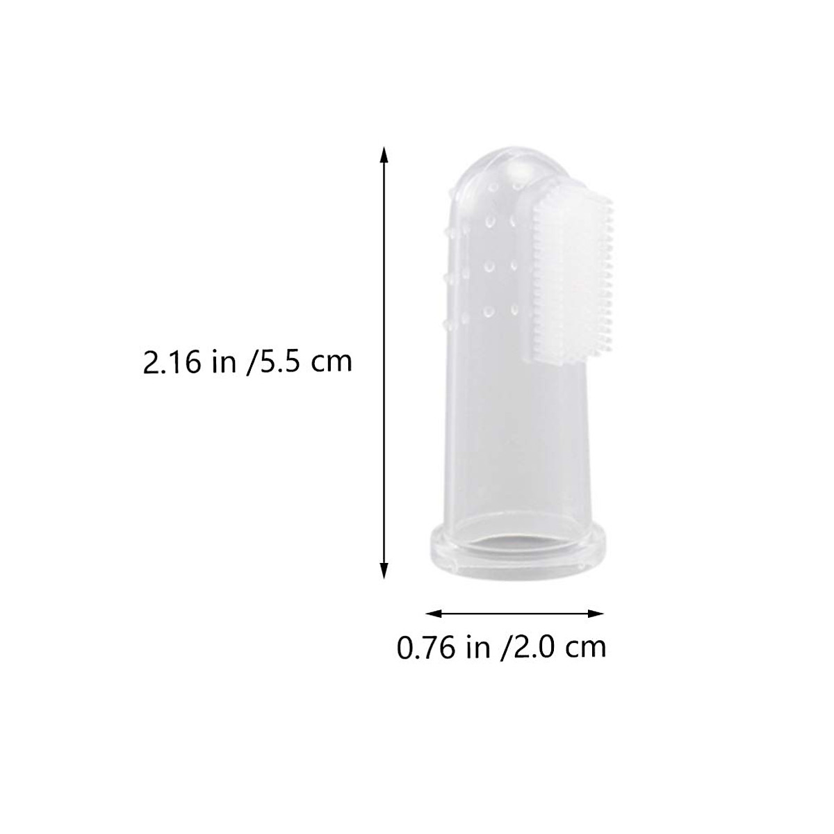 balacoo 20pcs Pet Toothbrush Dog Chew Toothbrush Dog Silicone Pet Finger Toothbrush Dog Finger Toothbrush Toothbrushes for Dogs Dog Toothbrushes Cat Clean Dental Stick Baby