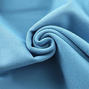 Boys Girls Thermal T-Shirt Half Collar Underwear 2-Pack Basic Soft Tops Unisex Warm Undershirts Tees Black+White 9-10Years