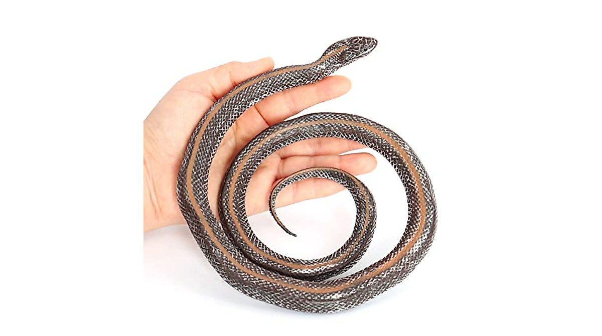 Airshi Fake Snake Toy - Lifelike 31.5-Inch Snake Model for Parties
