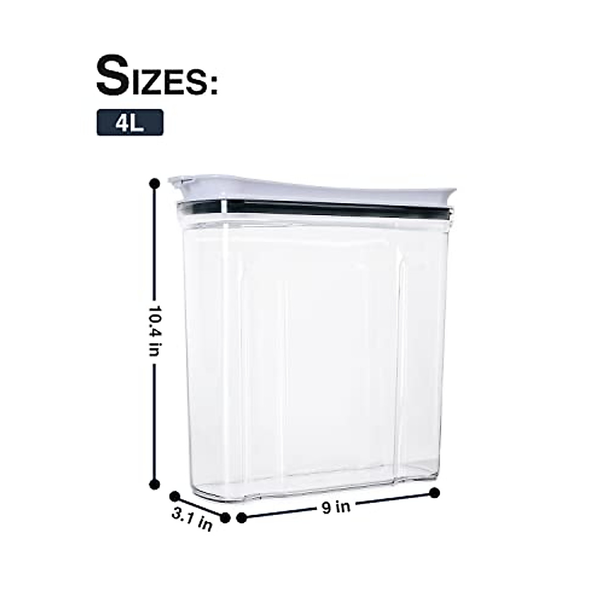 FreshKeeper 14PCS Airtight Food Storage Containers - 2PCS Cereal Containers Storage - Ideal for Cereal, Flour and Sugar Storage