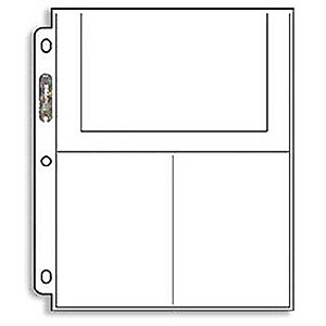 Ultra Pro 3-Pocket Pages (4X6) - 25 PAGES - PHOTO or Postcard