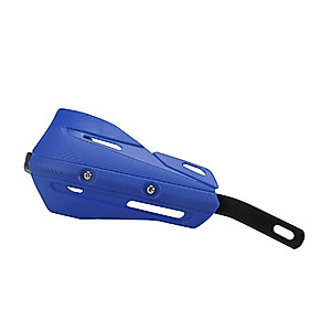 QXBER Hand Guards Dirt Bike Handguards For KLX RMZ CRF YZF SX EXC XCW SMR Dirt Bike ATVS Motocross Enduro, 7/8" 22mm and 1 1/8" 28mm Universal Fit for Motorcycle (black alloy-blue)