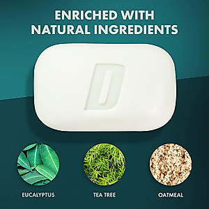 Defense Soap 2pk All Natural Oatmeal Bar Soap for Men | Made by Wrestlers with Tea Tree Oil & Eucalyptus Oil to Promote Healthy Skin