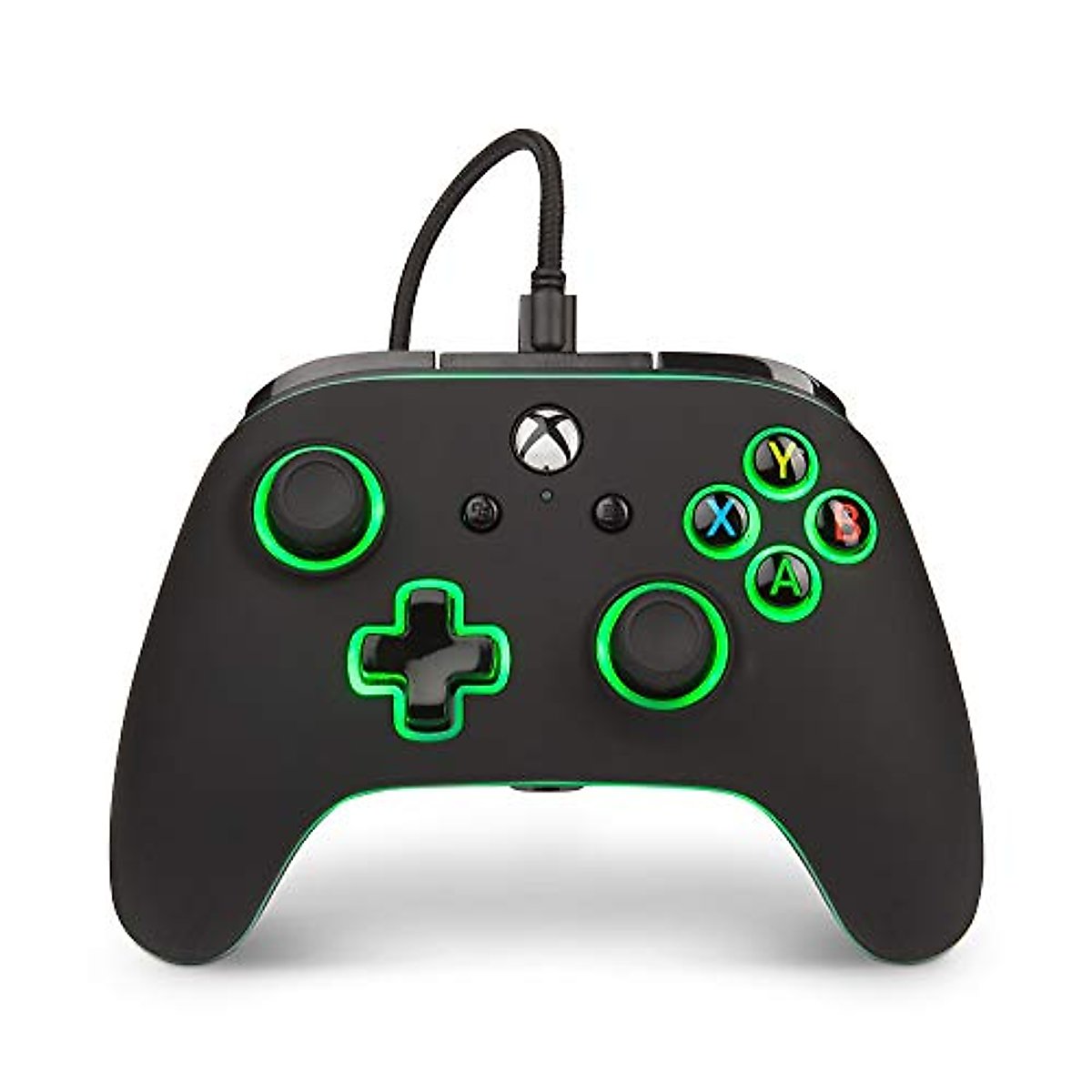 PowerA Spectra Enhanced Illuminated Wired Controller for Xbox One, gamepad, video game, gaming controller, works with Xbox Series X|S