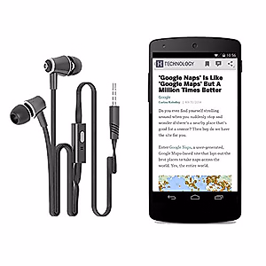 Kindle Fire Earbuds, Fire HD 8 HD 10,Xperia XZ Premium/Xperia XZs/ L1,in Ear Headset Smart Android Cell Phones Wired Earbuds for Google Pixel 4A