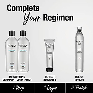 Kenra Design Spray 9 | Light Hold Hairspray | Tames Frizz & Flyaways | Lightweight, Brushable Formula | All Hair Types | 10 oz