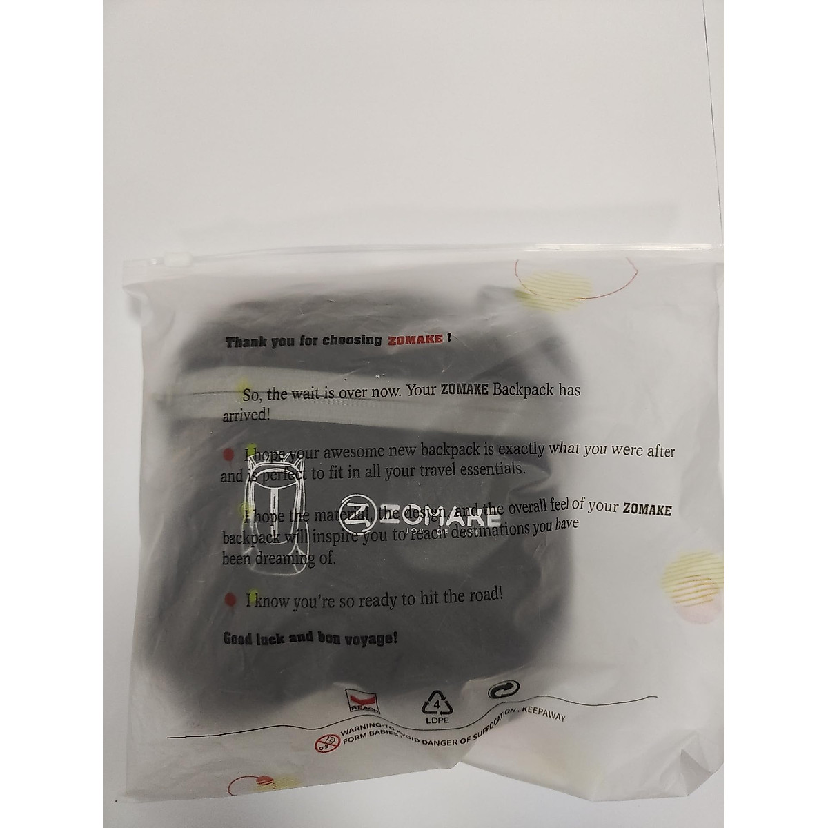 ZOMAKE Ultra Lightweight Packable Backpack 25L - Foldable Hiking Backpacks Water Resistant Small Folding Daypack for Travel(Black)