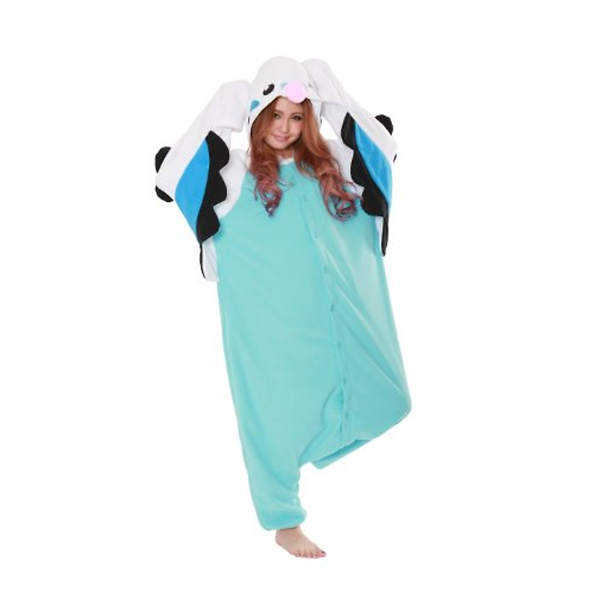 SAZAC Budgie Kigurumi - Onesie Jumpsuit Halloween Costume (Blue)