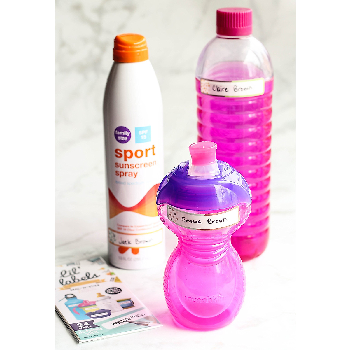 Removeable, Write-On Food Labels, Waterproof, Multipurpose, Freezer Safe, Self-Laminating Label, Dishwasher-Safe for Home Organization and Kitchen Labels (All-Purpose White), Made in The USA