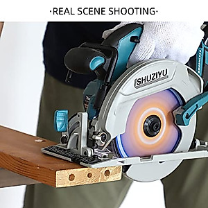 LSHUZIYU 8 1/4 Inch (210MM)-60T, Arbor 5/8"-Diamond, Smooth Cut Coating. Circular Saw Blade, Table Saw Blade, Miter Saw Blade, for Laminate, Veneer Board, Plywood, Hard Wood, MDF and HDF Cutting