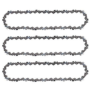 Hayskill 10 inch Chainsaw Saw Chain for Craftsman Poulan Remington Pole Chainsaw Parts 40 Dirve Links .050" Gauge 3/8" LP 3Pack