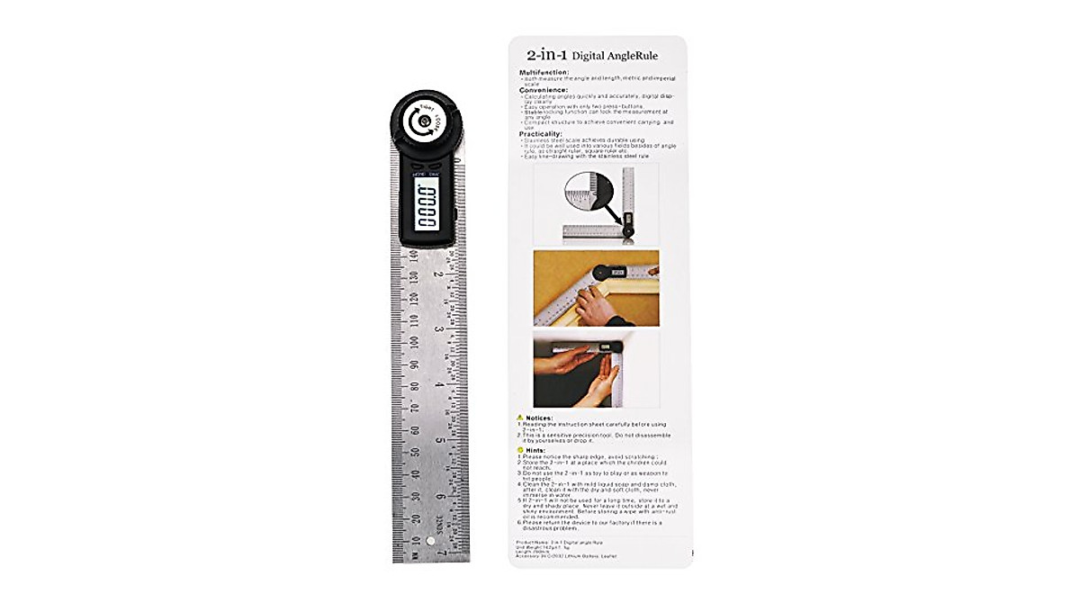 Digital Angle Finder 200mm Ruler Gauge | Woodworking & DIY