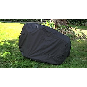 Classic Accessories StormPro Waterproof Heavy-Duty Tractor Cover, Fits tractors with decks up to 54 in,Black