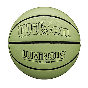 Wilson Luminous Glow Basketball - Size 7 - 29.5", Green