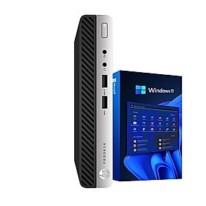 HP Windows 11 Desktop Computer ProDesk 400G4 | Intel Core i5-8500T Six Core (4.3GHz Turbo) | 16GB DDR4 RAM | 500GB SSD Solid State + 1TB HDD | WiFi + Bluetooth | Home or Office PC (Renewed)