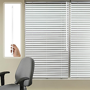 AOOCEEPAW 17 Inches 2 Pieces Blind Wand, Vertical Blinds Replacement Parts, Tilt Wand Replacement, Clear Blind Rod with Hook and Grip, Plastic Blind Opener, Long Window Blind Stick Tilt Rod