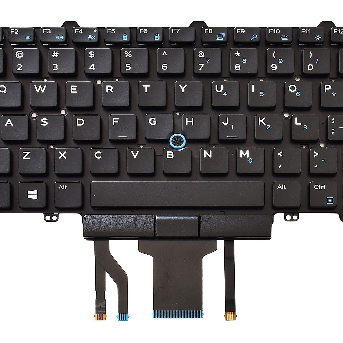SUNMALL Backlit Keyboard Replacement Compatible with Dell Education（Latitude ） E5450 E5470 E5480 E7450 P40G E7470 E7480,Latitude 14 5480 5488 5490 5491 7480 7490 with Pointer US Layout
