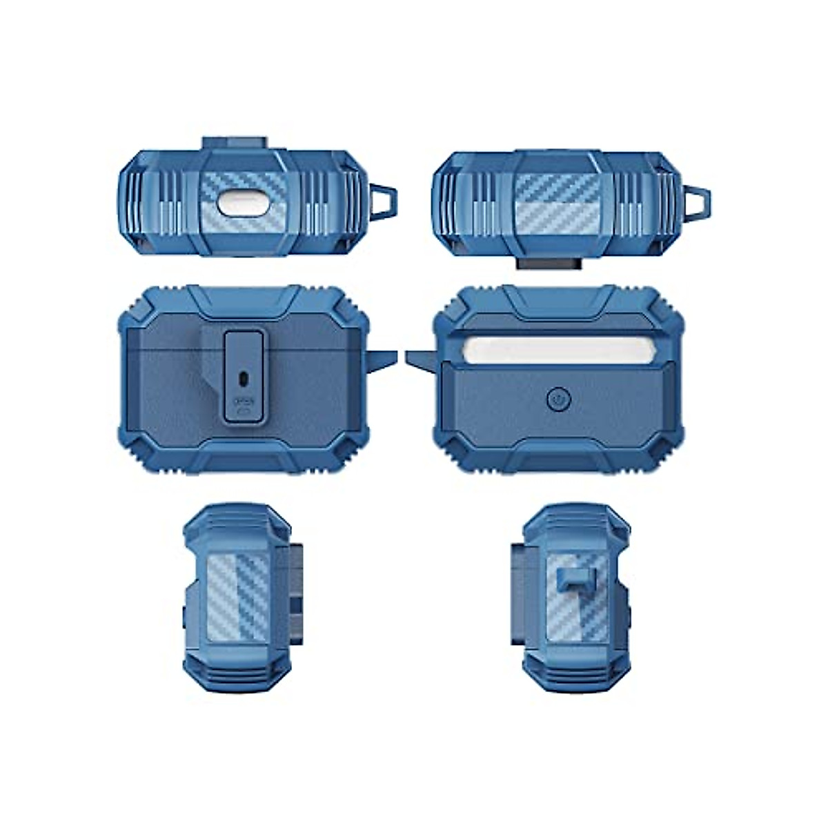 PARTYACO Case for Airpods Pro Case Cover with Lock Lid, Protective Cover Compatible with Airpod Pro Case for Men Women, Shockproof Rugged Shell for Air Pods Pro Charging Case (Pink)