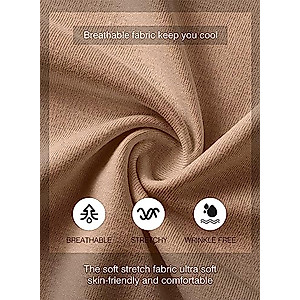 JMIERR Men's 3 Pack Cotton Hipster Hip Hop Longline Crewneck T-Shirt, Short Sleeve T Shirts for Men Pack, US 43(L), Black/Dark Grey/Khaki