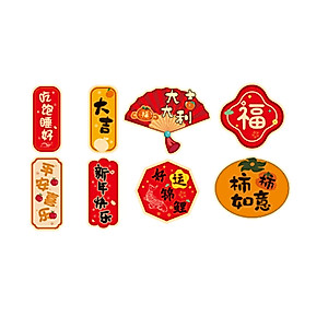 ZTGD Bonsai Pendants 8/10Pcs Durable Layout Props Good Luck Tree Hanging Ornaments B