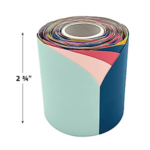 Teacher Created Resources Oh Happy Day Scalloped Die-Cut Rolled Border Trim (TCR9110)